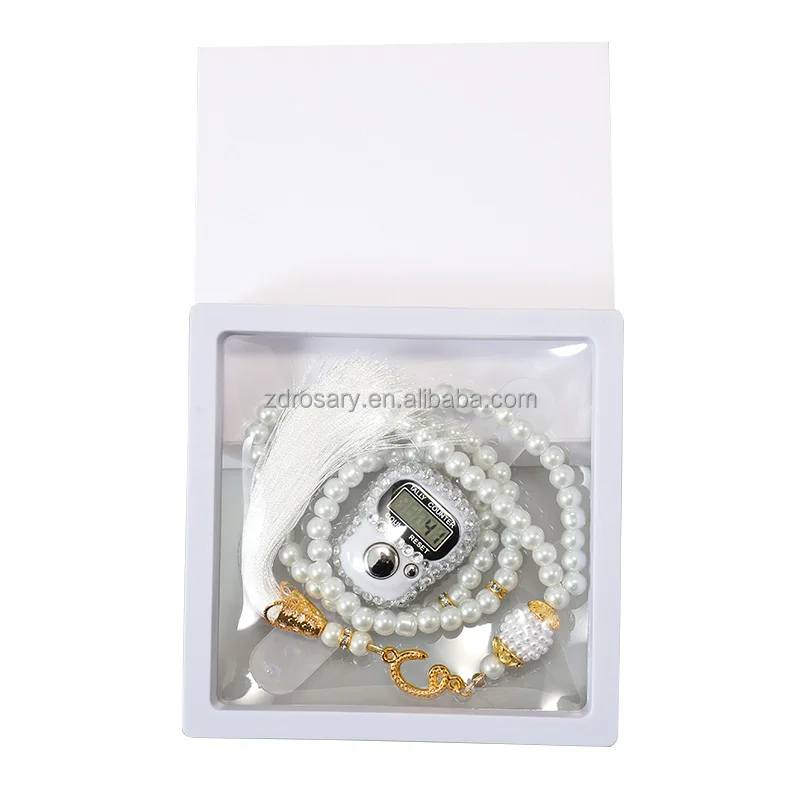 Digital Counter Set Tesbih Prayer Beads - Islamic Rosary with Box for ...