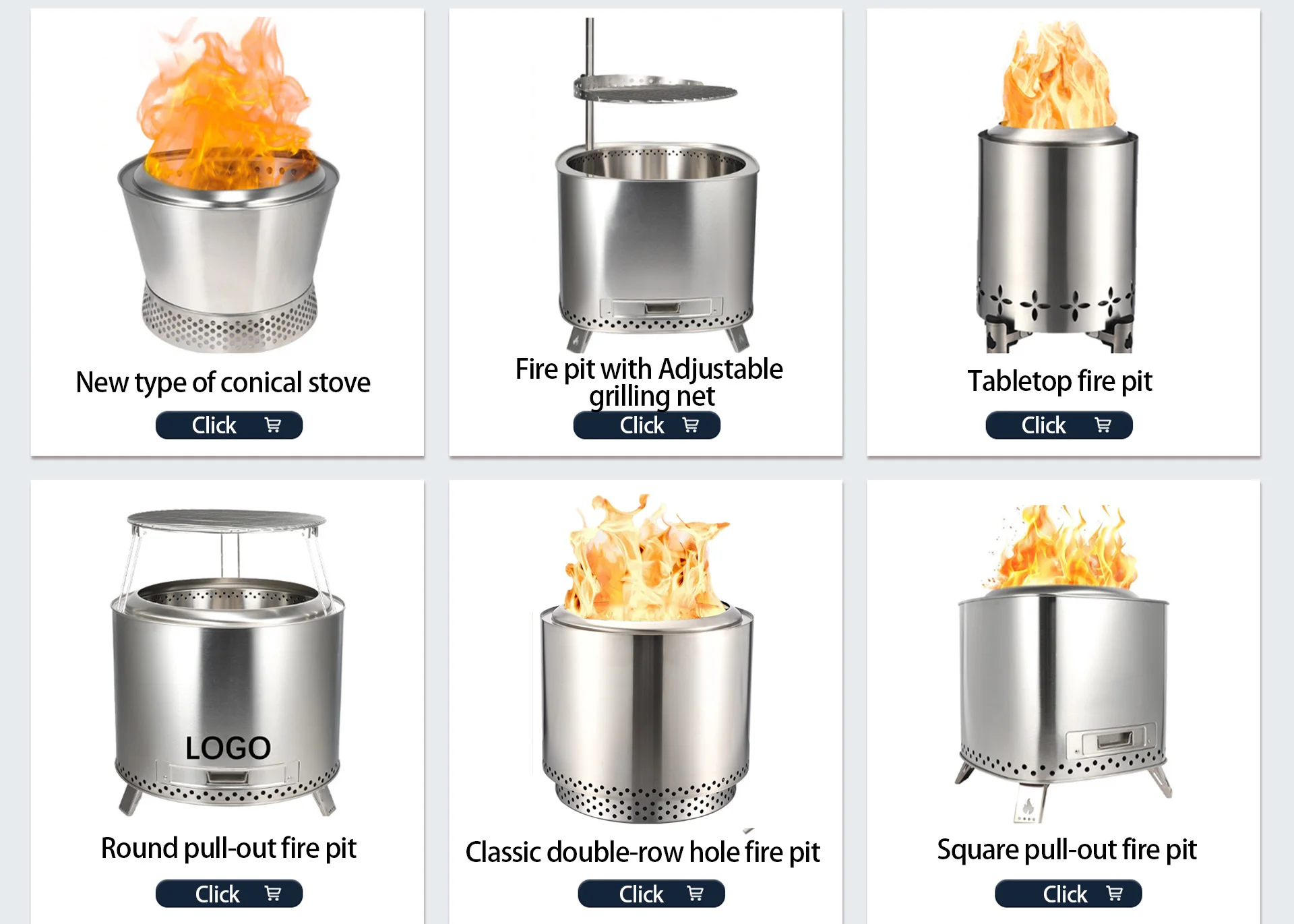 New Arrival Smokeless Firepit Fire Pits Wood Burning Outdoor Adjustable ...