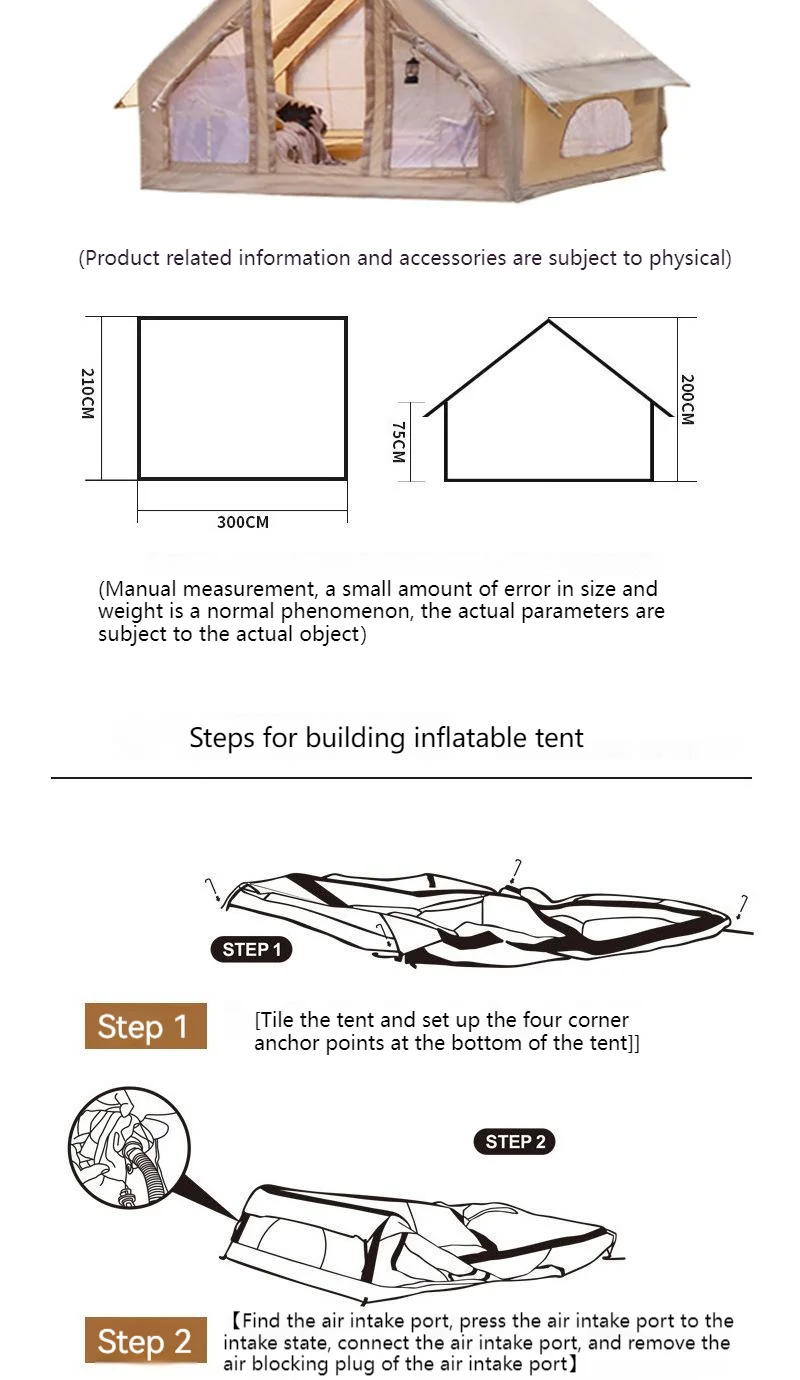 HOMFUL Inflatable Tents - Durable, Waterproof & Easy Setup