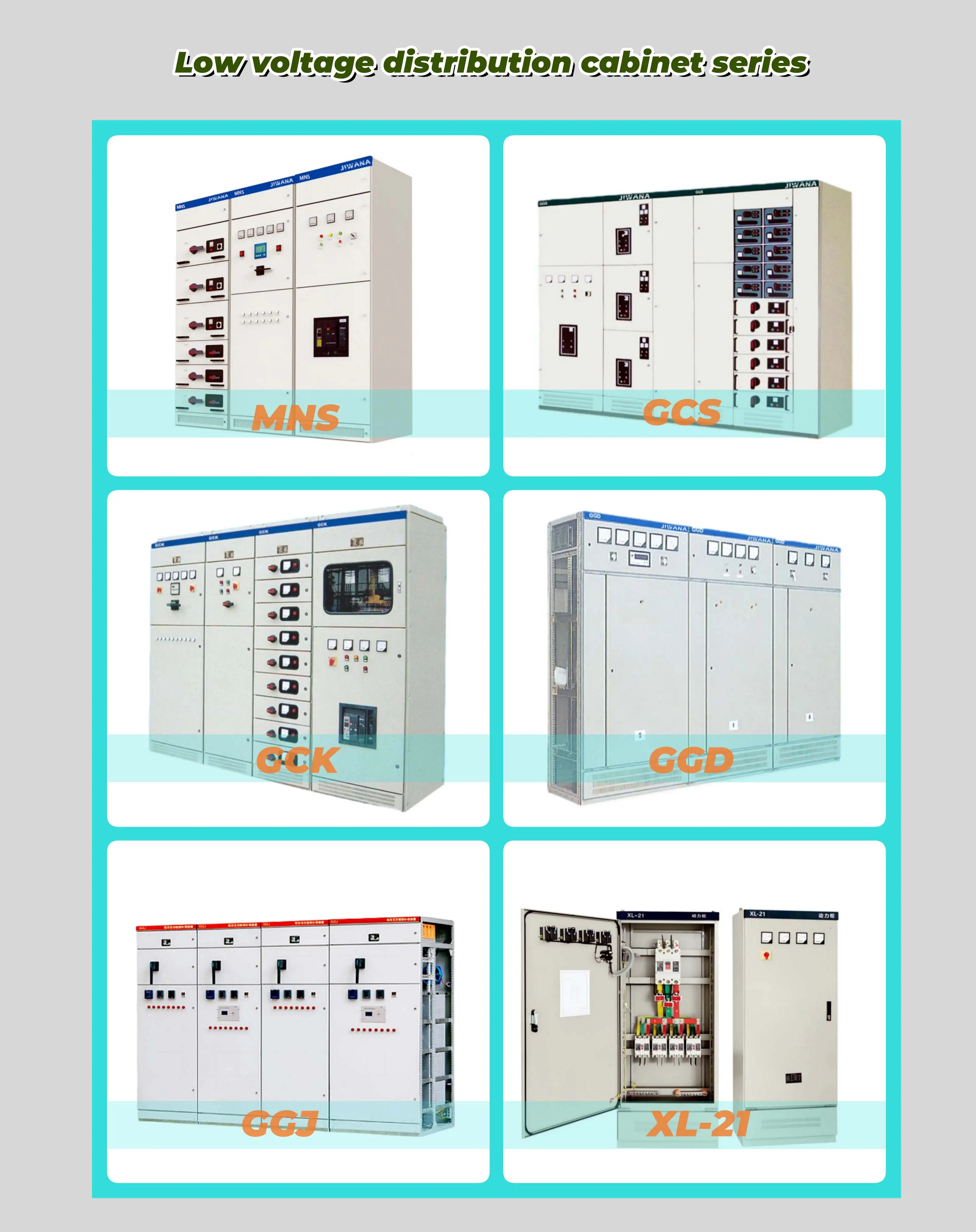 JIWANA Brand GCS Low Voltage Withdrawable Switchgear Metal Panel Power ...