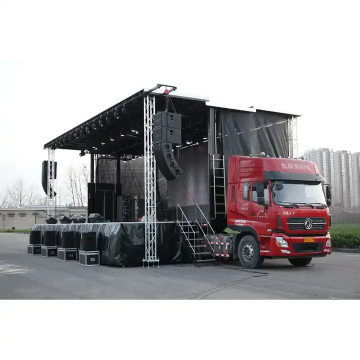 Mobile stage Trailer- SS40 hydraulic mobile stage traier with Hydraulic ...