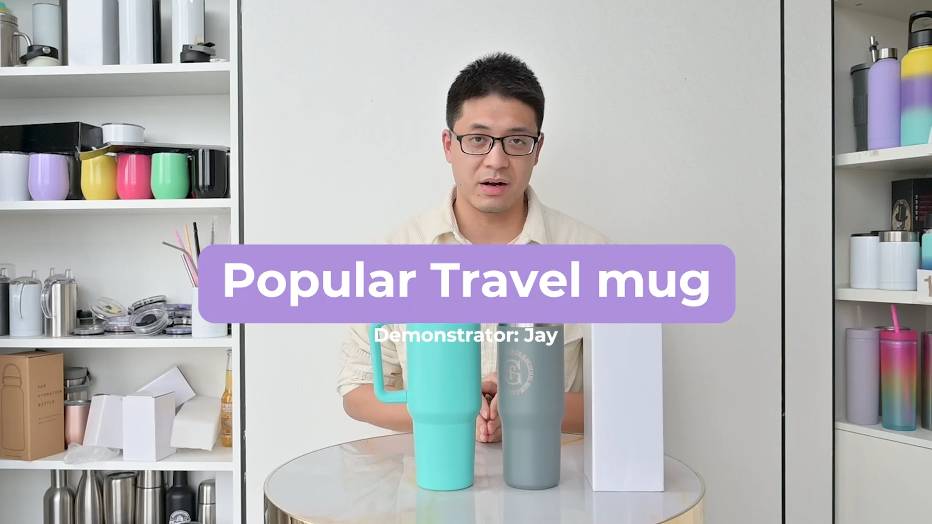 Custom Logo 20 30 Oz Travel Coffee Mug Stainless Steel 30oz Thermos