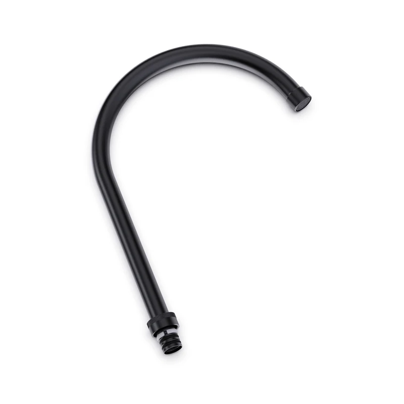 Matte Black Gooseneck Rotating Stainless Steel Nozzle Suitable For ...