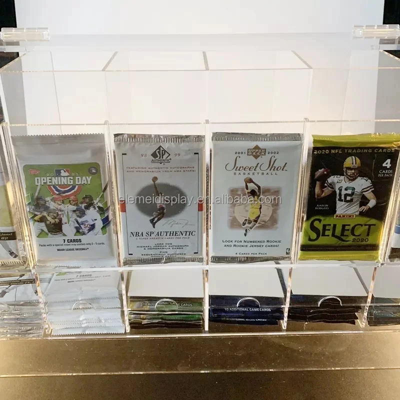 Acrylic Dispenser Display Case - 6 Slot Booster Pack