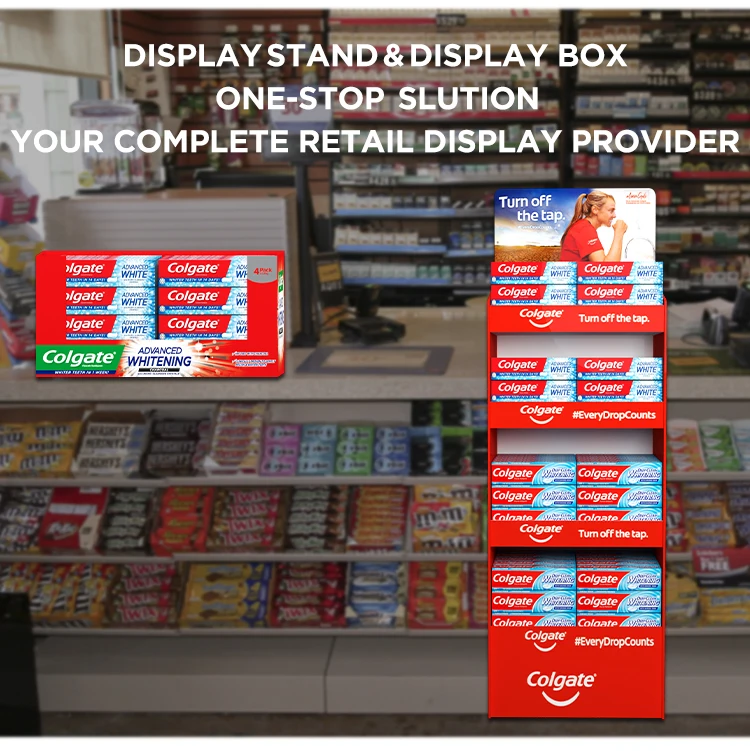 Retail Corrugated Paper Tier Pdq Counter Shipping Box Candy Countertop ...