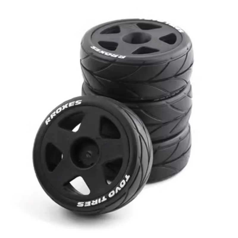 1/10 Rc Racing Car Wheels Rally Tyre & On Road Tires 12mm Hex For ...