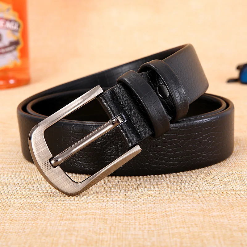 The New Casual and Versatile Embossed Pvc Binding Needle Buckle Men'S ...