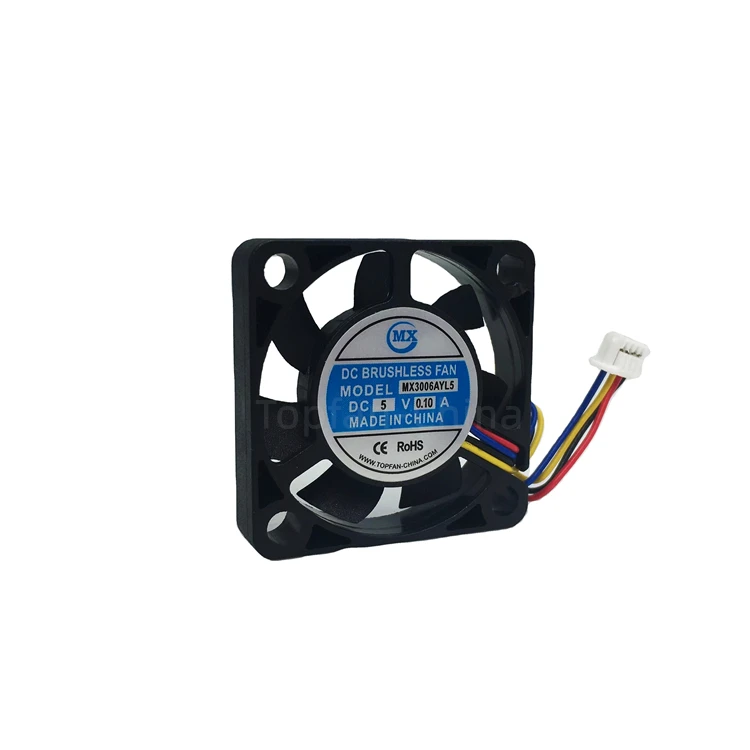 30*30*6mm Computer Case Micro Fan 5v 12v 2 Lead Wire Sleeve Bearing Pc ...