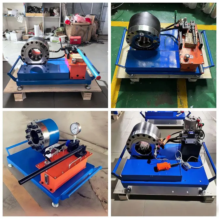 Wire Rope Hose Crimper Tool 24v Dc 2 Inch Automatic Hydraulic Hose ...