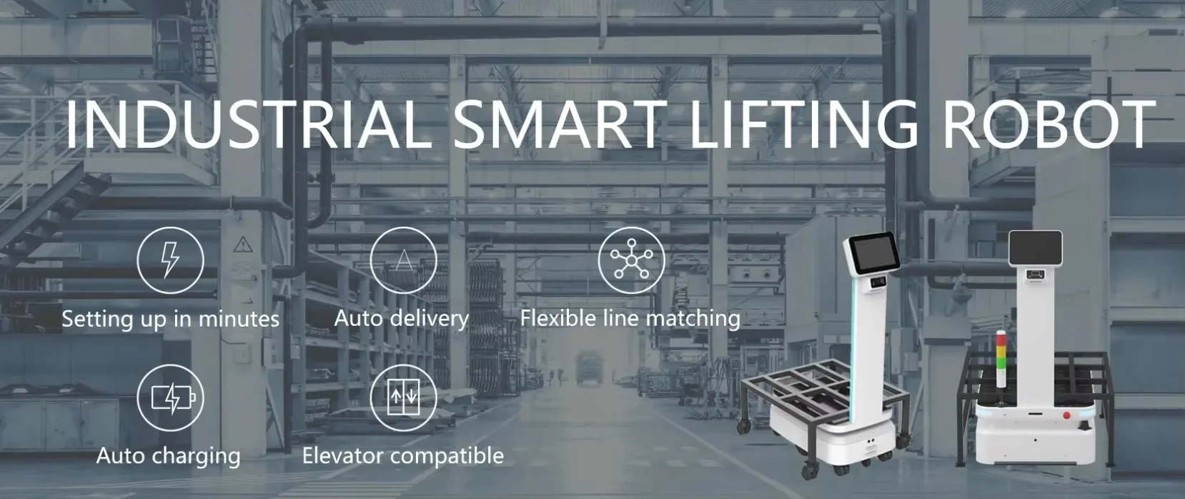 100 50kg Smart Intelligent AGV Robot Automated Guided Vehicles Stacking ...