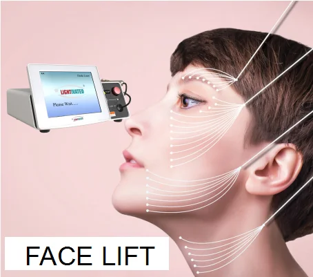 Endo Face Lifting Laser Machine 77W 1470nm Jaw Lift Medical 980nm Diode ...