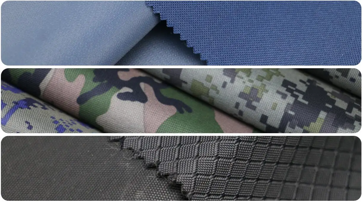 Custom Color 420d Polyester PU Coated Ripstop Oxford Fabric