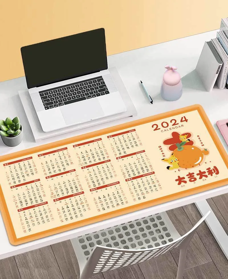 2024 2025 Bset Selling Calendar Mouse Pad Creative Computer Keyboard ...