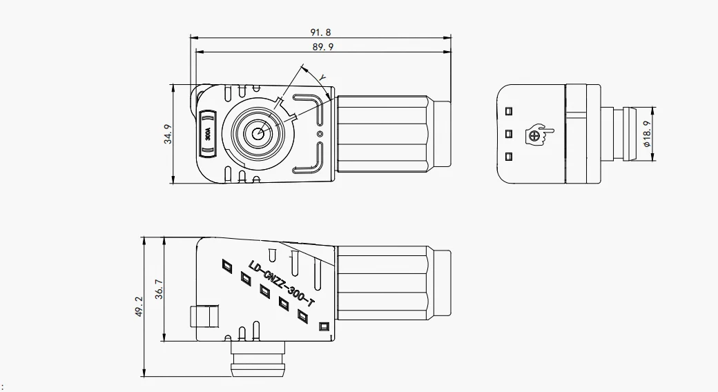 300a High Current Dc Power Cable Joint 1500v High Voltage Hv Energy ...