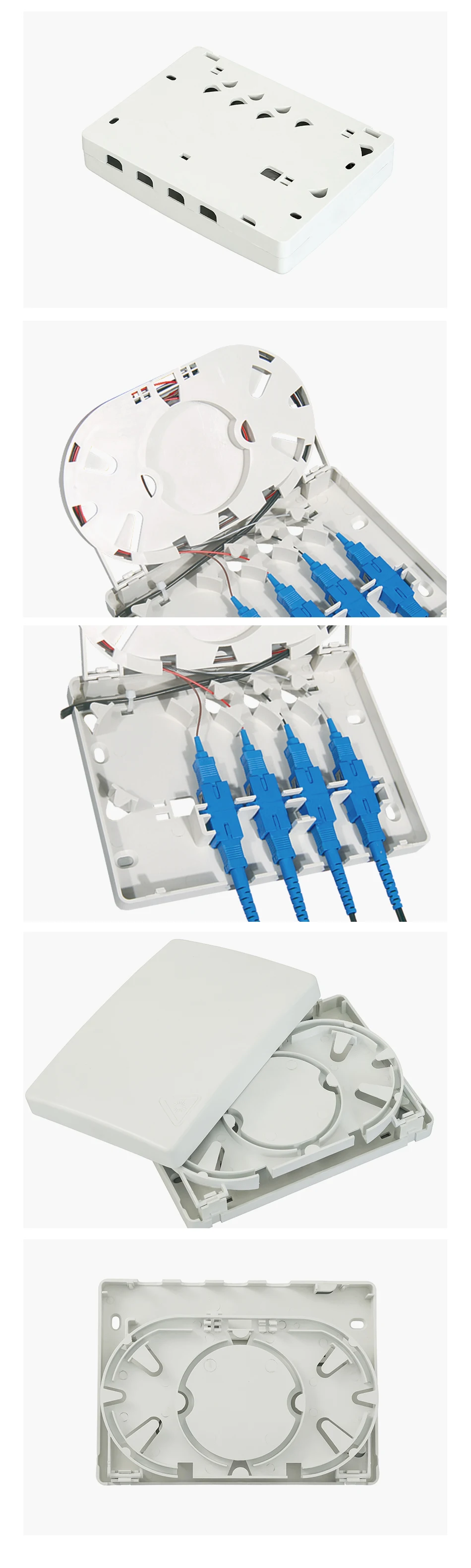 FEITIAN 4 port fiber optic fusion splicer cable nap box patch panelo ...