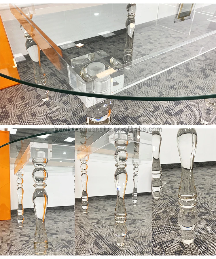Modern Desk Dinning Table Acrylic Wedding Table Transparent Luxury ...