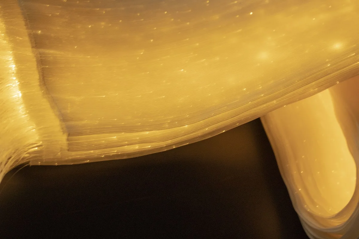 LED Luminous Fiber Optic Fabric RGBW for Banquet & Wedding