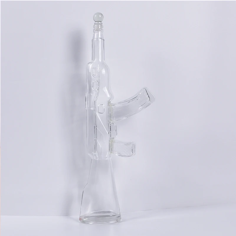 Clear AK 47 Gun Shaped Glass for Whiskey - 750ml