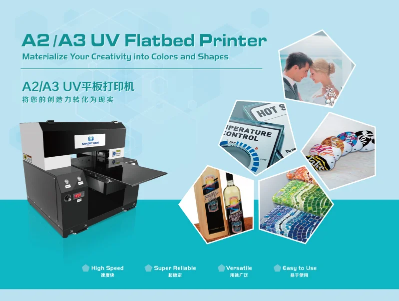 Sinocolor A3 UV Flatbed Printer - Easy Operate & High Quality