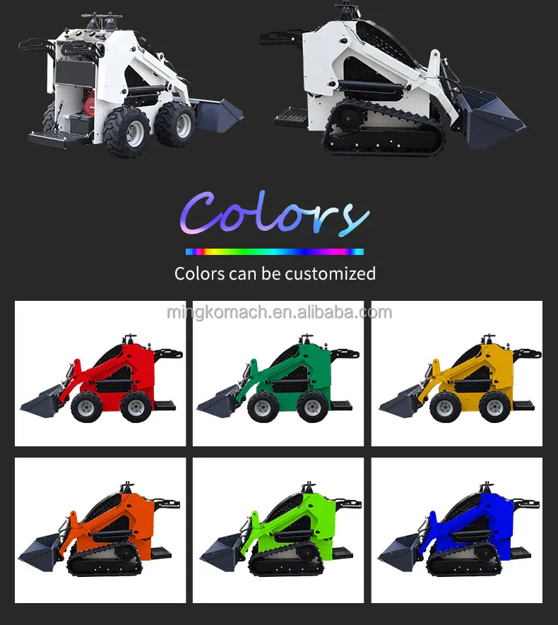 Mk360 Mini Skid Track Loader Bucket Automatic Leveling And Versatile ...