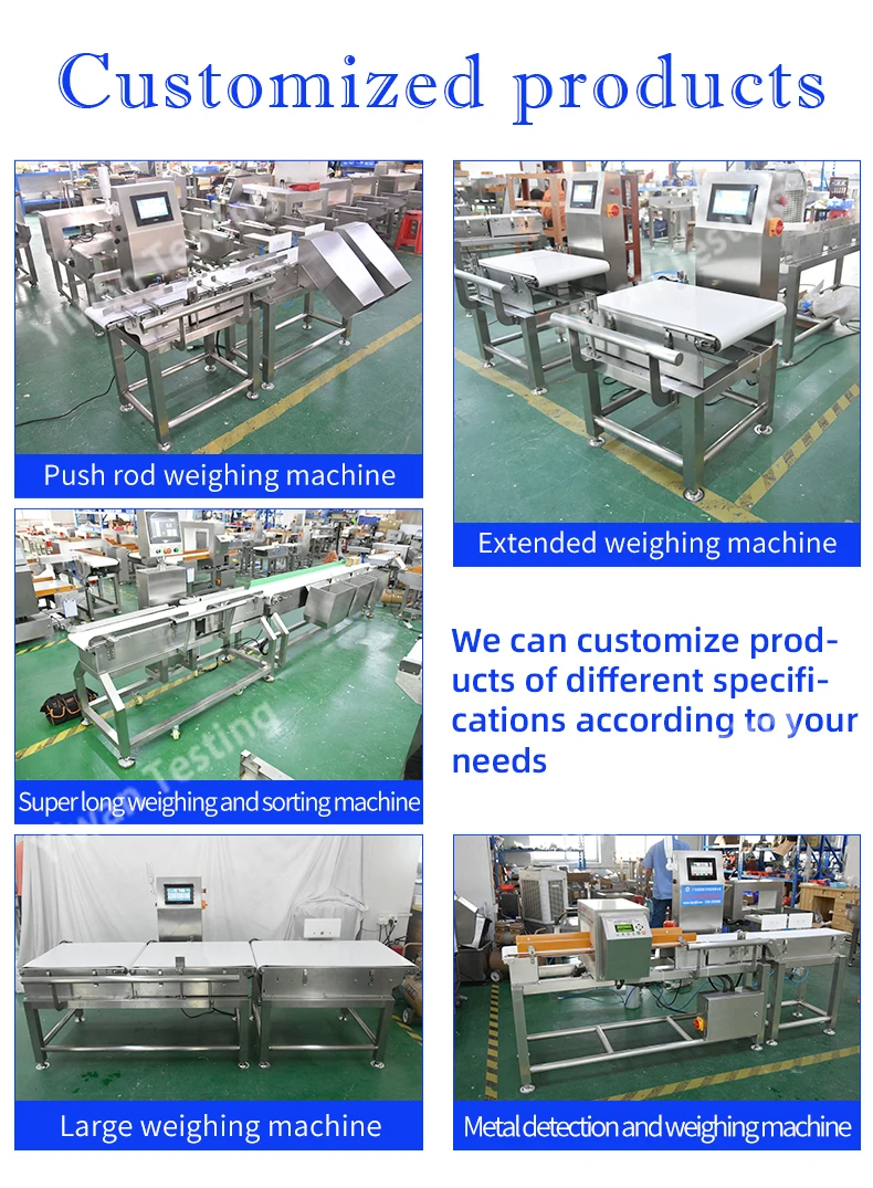 Automatic Weight Checker Conveyor Dynamic Food Checkweigher Machine Check Weigher With Rejector ...