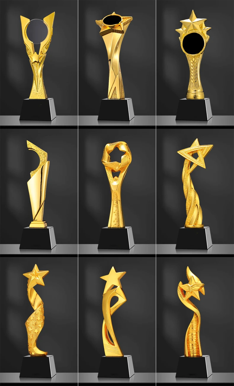 Customized Award Trophy Design - Football Crown Trophies