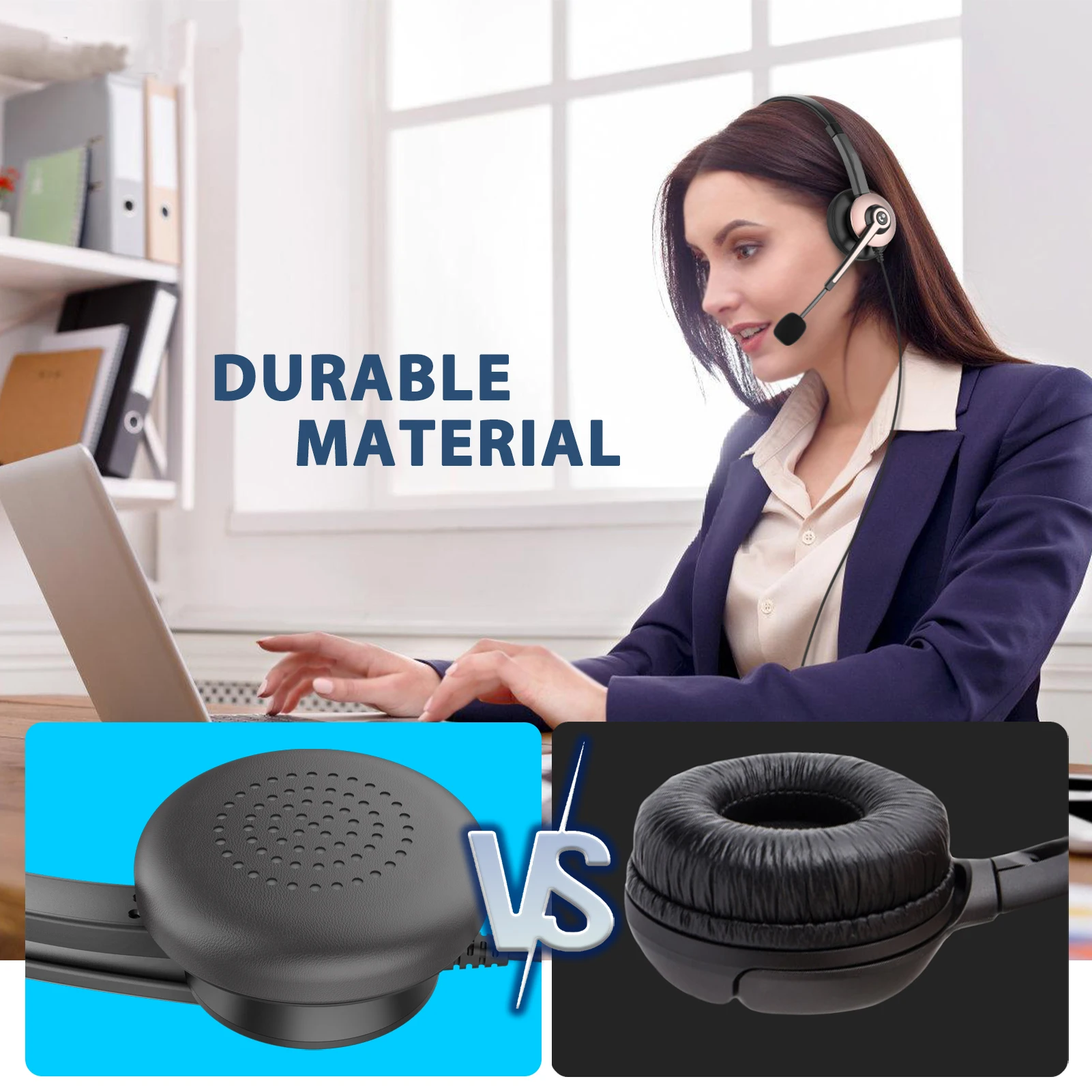 Professional Call Center Headphone With Rj Connector - Buy Call Center ...