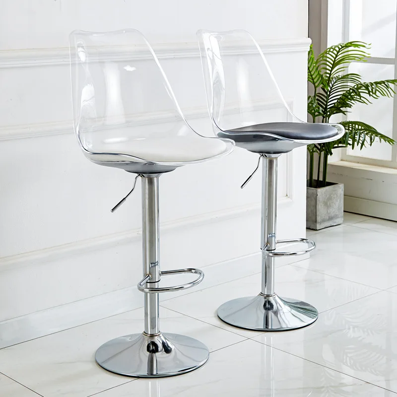 luxury Modern simple pet plastic bar table rotatable lift chair tulip ...