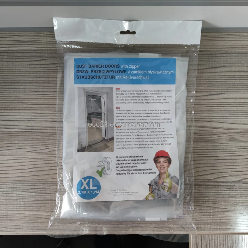 Model A Plastic Zipper Door - Buy Plastic Door,Zip Door,Disposable ...