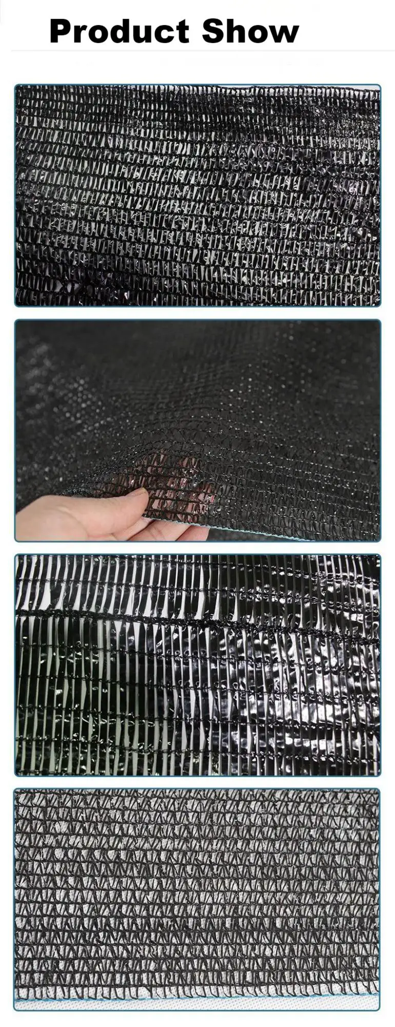 100% Hdpe Shadow Mesh Agriculture Shade Net For Greenhouse With Dark ...