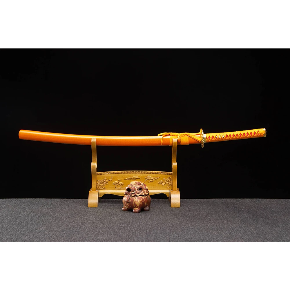 Classical Japanese Style Metal Handguard Custom Wood Toy Sword Samurai ...