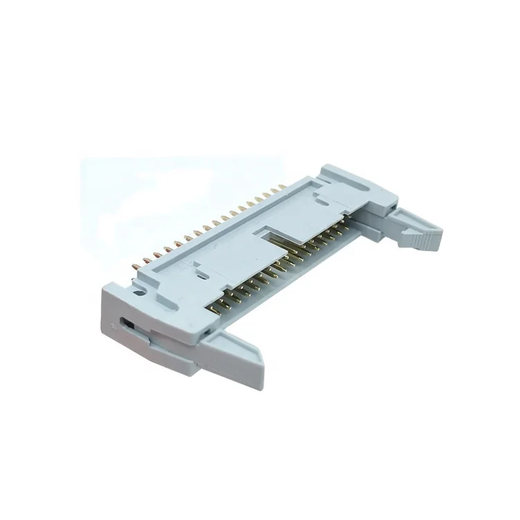 Pbt Gray 2.54mm Pitch Ejector Header 34pin Idc Male Connector Straight ...