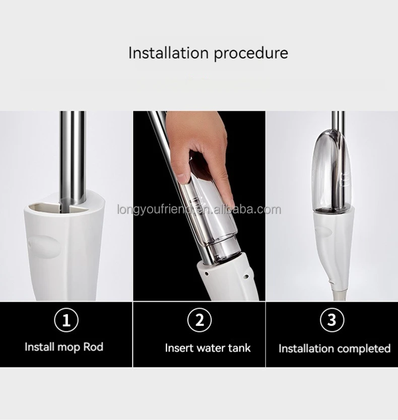 Multifunctional Wet Dry Hand-Free Spray Mop Rectangle Mop Head Easy ...