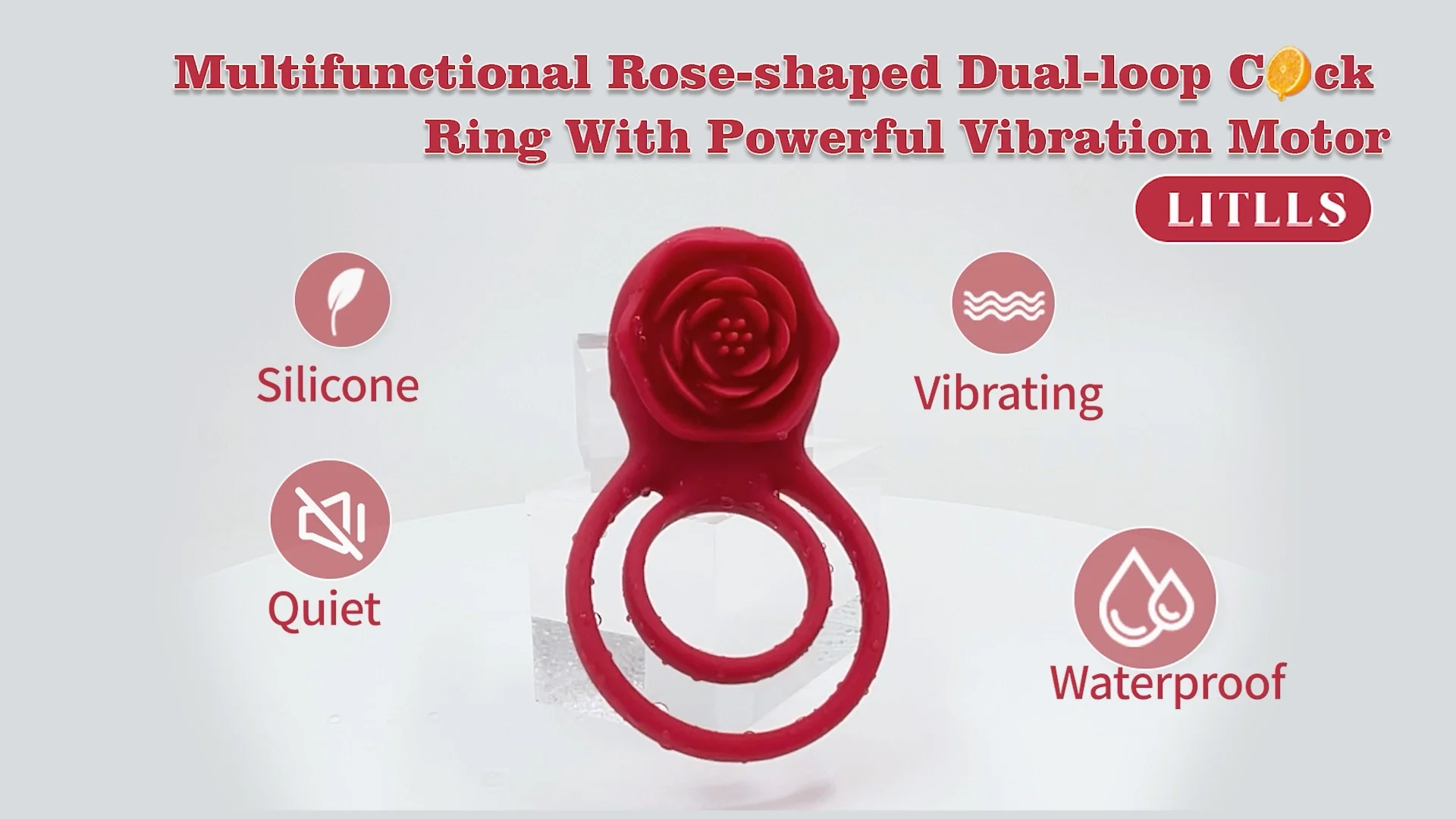 Rose Shaped Cock Rings C Spot Clitoral Stimulator Remote Control Penis Cock Ring Vibrator Male ...