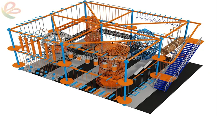 Customized Kid Rope Climbing Rope Course Equipment Children Indoor ...