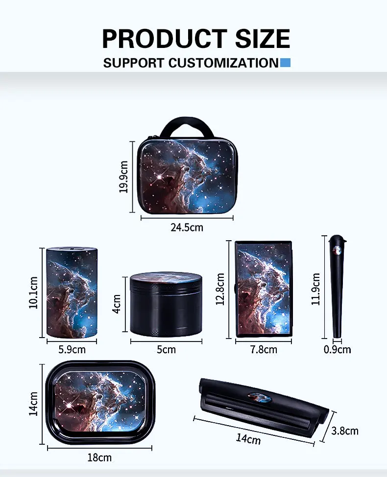 Smoke Kit Polished Metal - Premium Smoking Accessories