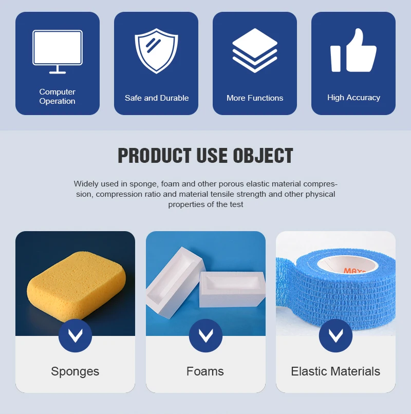 Polymeric Material Foam IFD Hardness Test - Compression Tester Machine