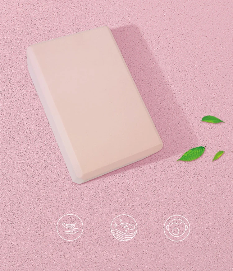Yoga Block 200g- Eva Foam Soft Non-slip Surface Lightweight 9"x6"x3 ...