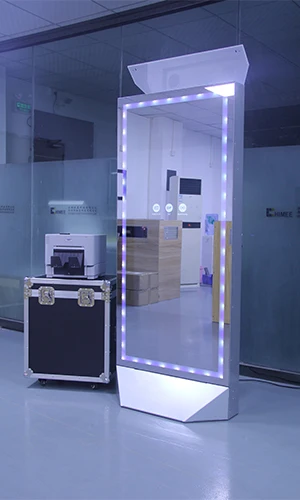 70 Inch Magic Mirror Photo Booth 43 Inch LCD Touch Screen Monitor Selfie Machine Kiosk Flash ...