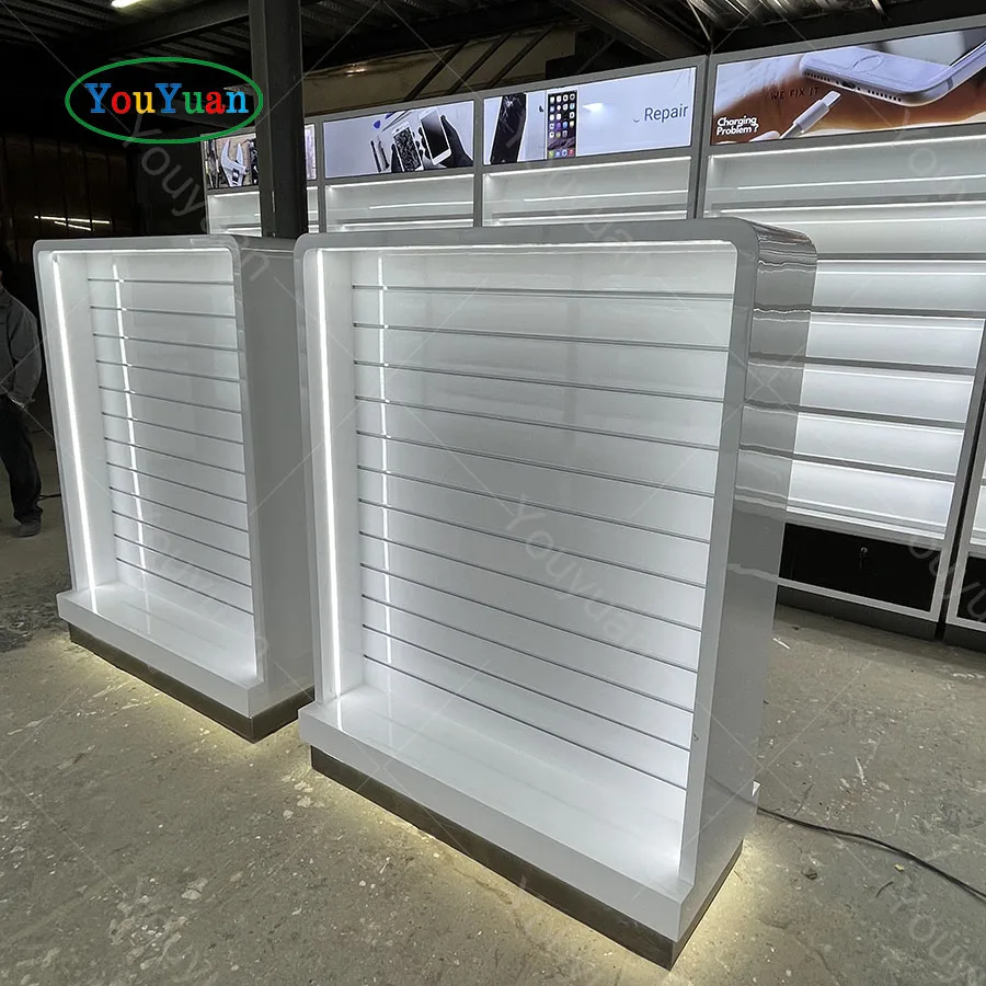 Plywood Glass Display Showcase For Mobile Shop Counter Display Cabinet ...