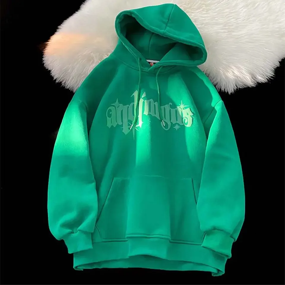 High Quality Heavy Cotton Drop Shoulder Fleece Hoodie Streetwear Puff ...