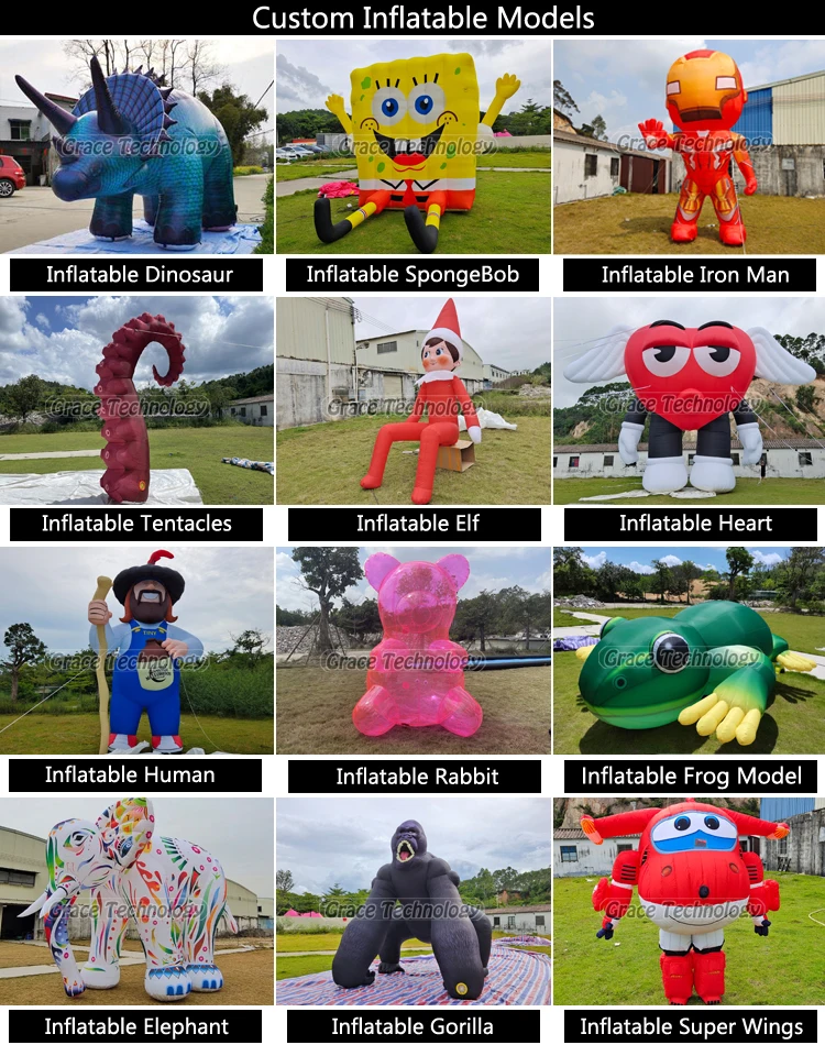 Giant Inflatable Luffy Cartoon Figures for Party Events
