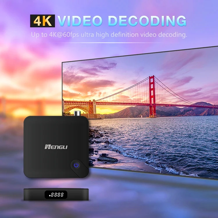 Decoder Hd Set Top Box Dvb-t2 Tv Box Linux System 4k AC4 Smart Tv Box 2 ...