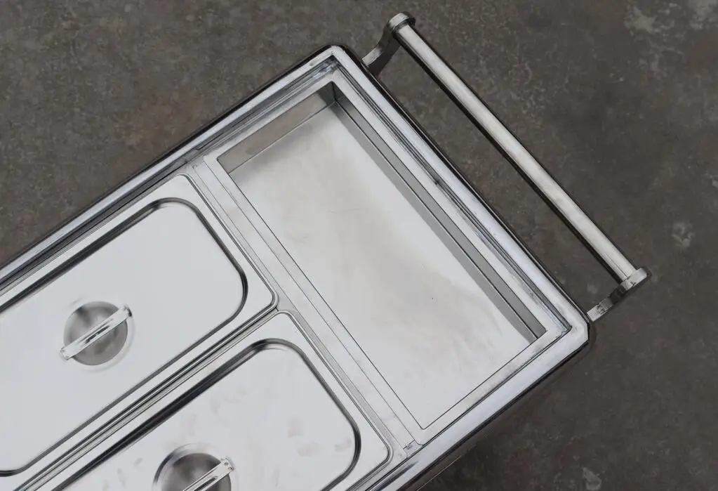 Restaurant Buffet Equipment Food Warming Cart High Grade Stainless ...