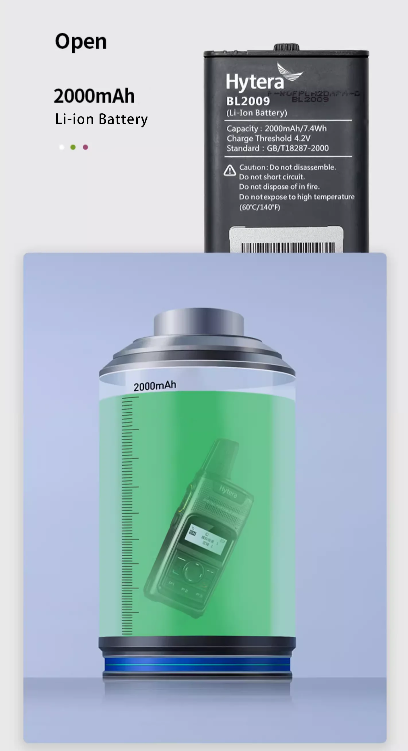 Hytera Td370 Push To Talk Dual Time Slot Cell Phone Two Way Radio ...