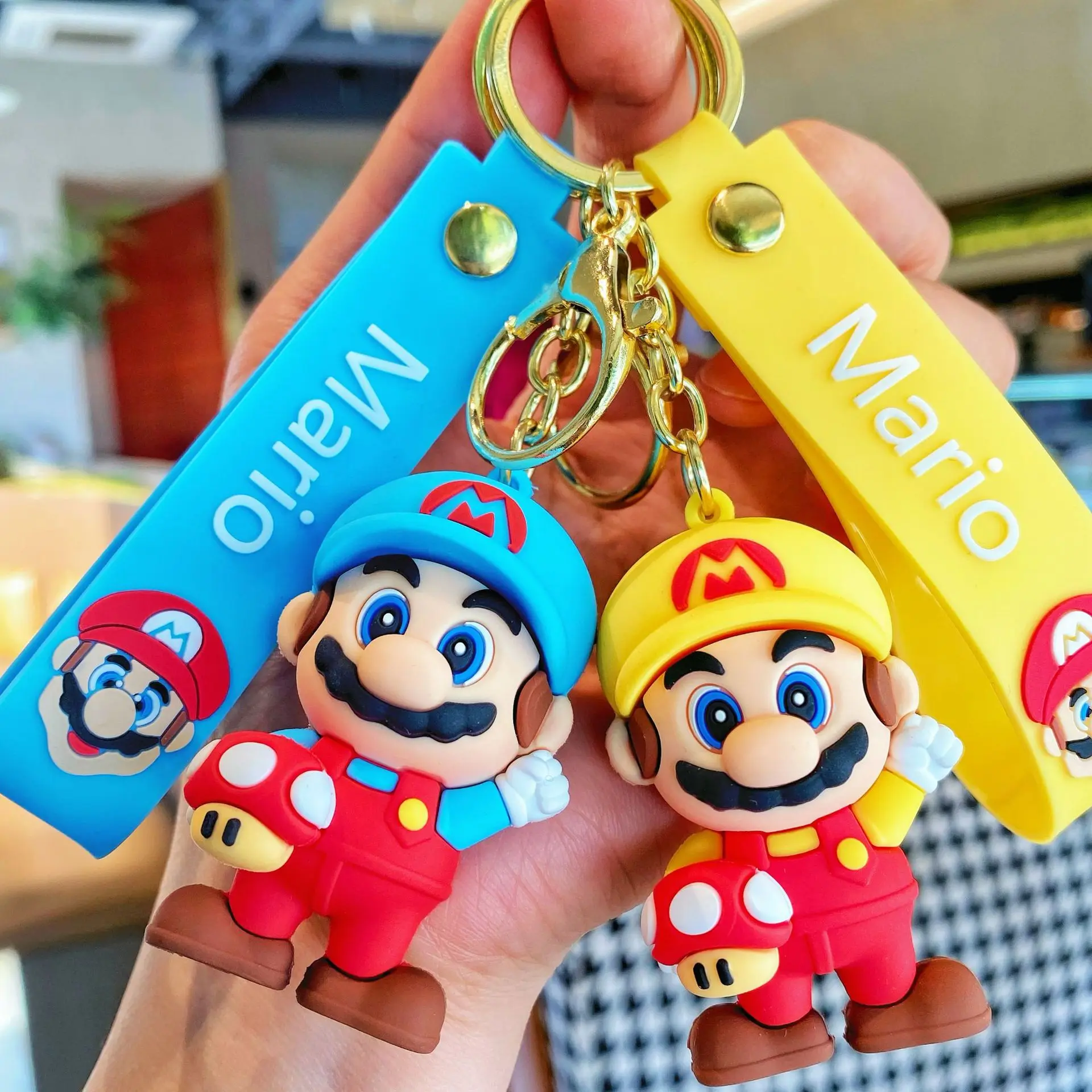 Wholesale Cartoon Super Mario Key Chain Creative Car Key Chain Action ...