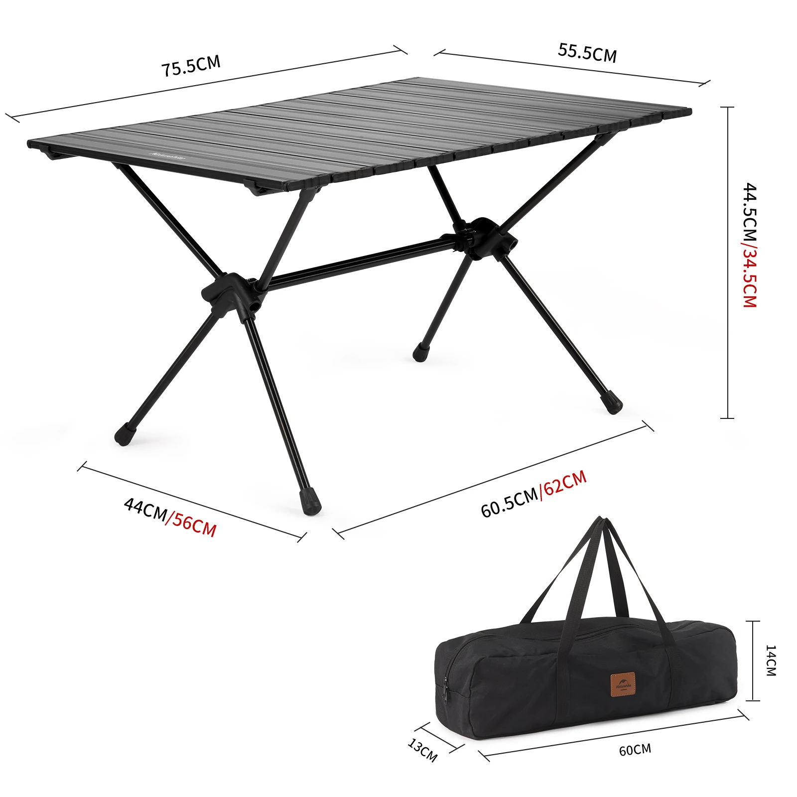 Naturehike Portable Foldable Table - Ideal for Outdoor Camping