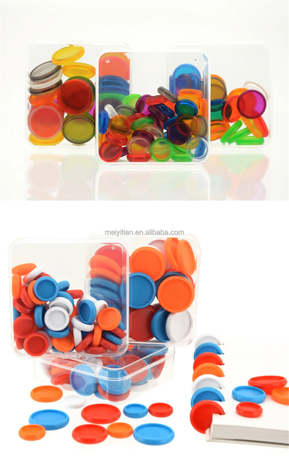 Colorful Plastic Disc Rings for Discbound Notebooks