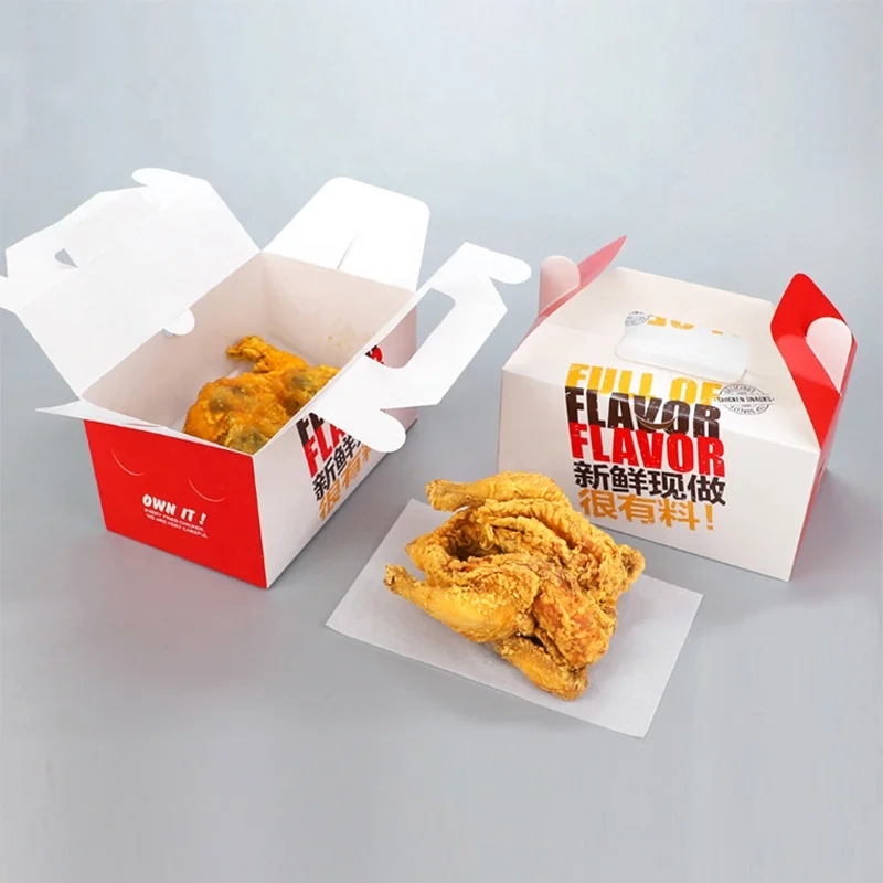 Eco-friendly Fried Chicken Packaging - Customizable Boxes