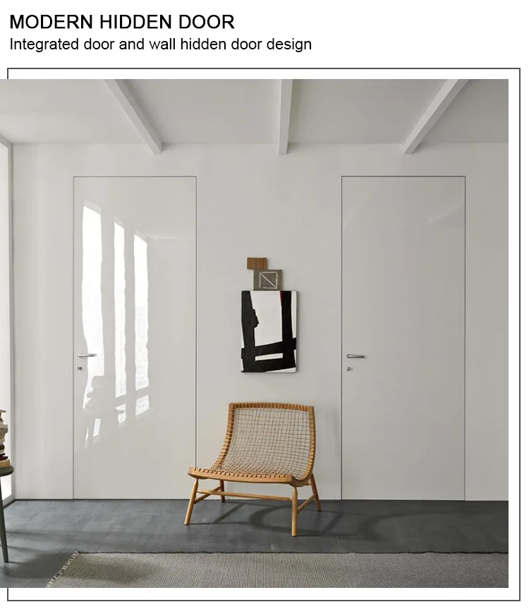 Hidden Frameless Door Detail - Modern Secret Door Design